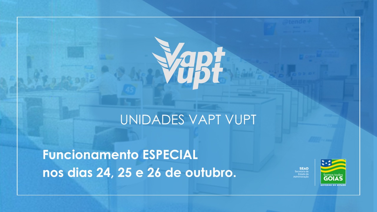 Vapt Vupt funcionará em horário especial nos dias 24, 25 e 26 - Sead