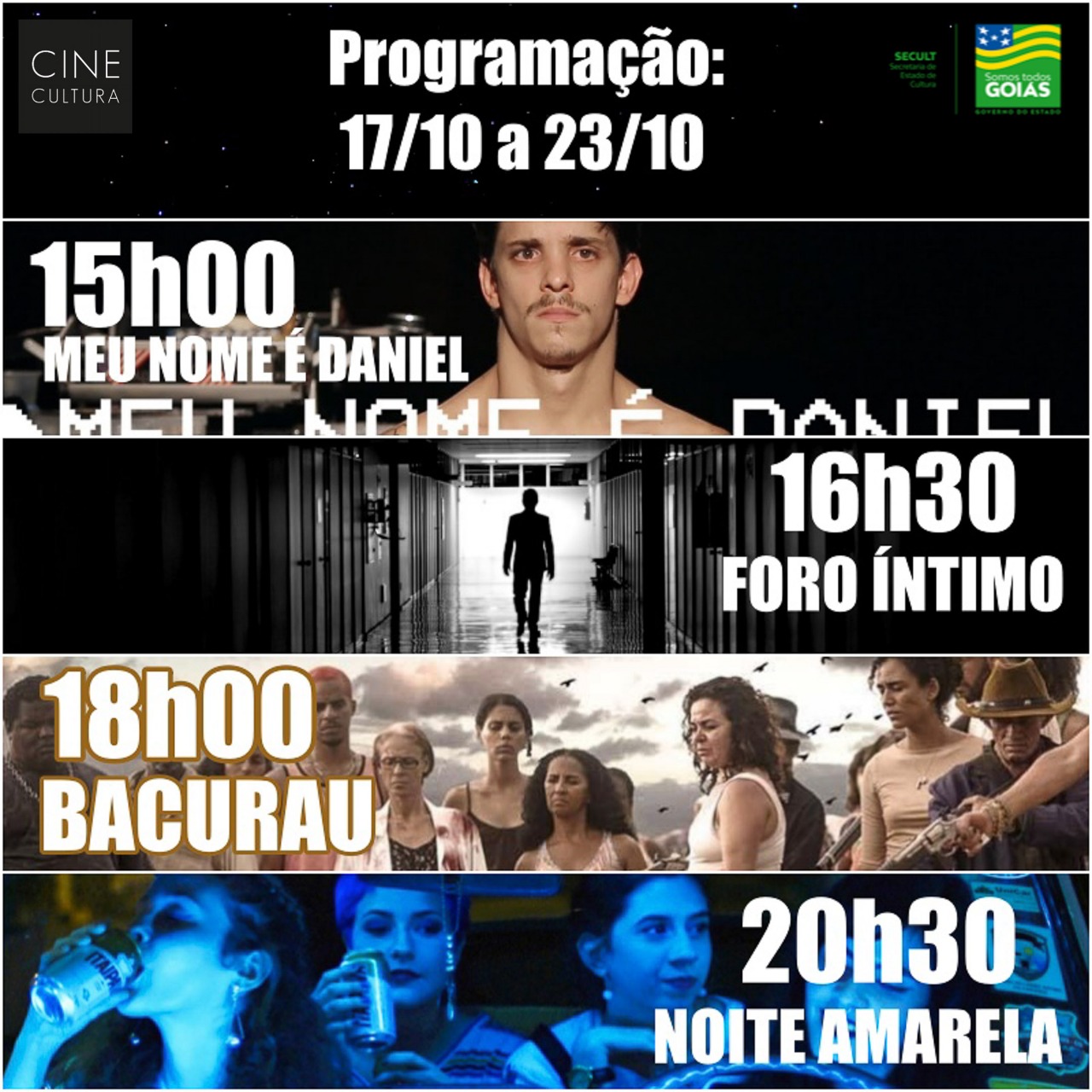Cine Cultura estreia Meu Nome é Daniel e Foro Íntimo – Secretaria de ...