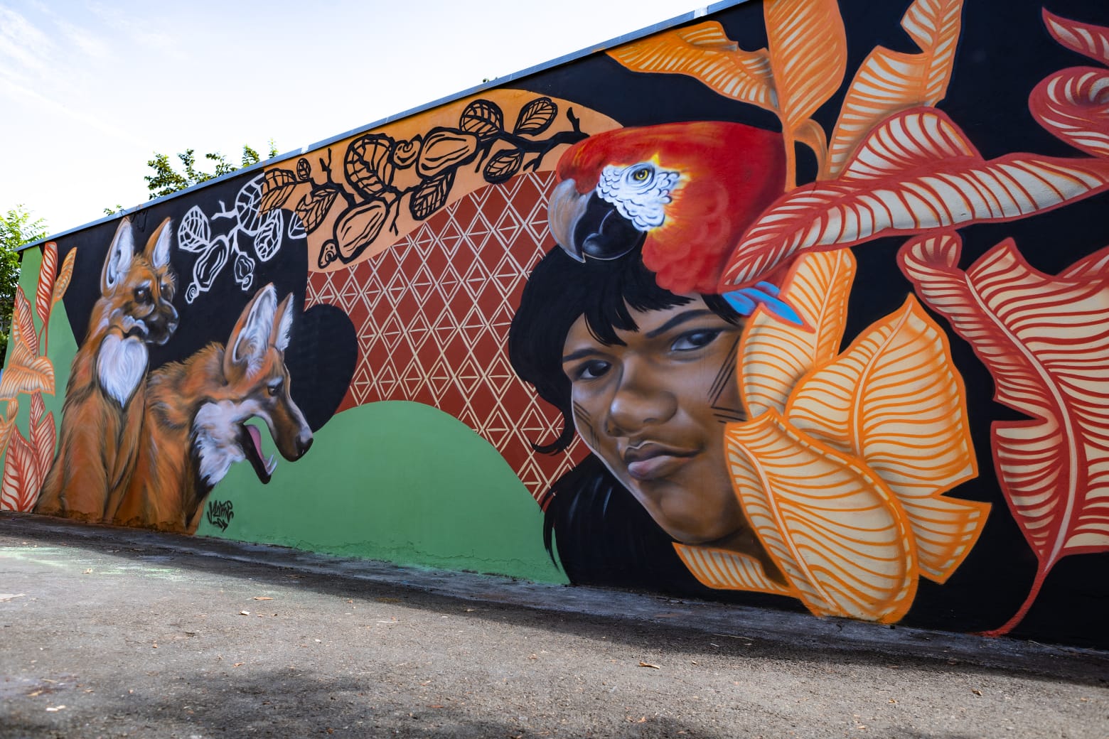 Mural de Jessica Muriel transforma o Setor Negrão de Lima em galeria a ...