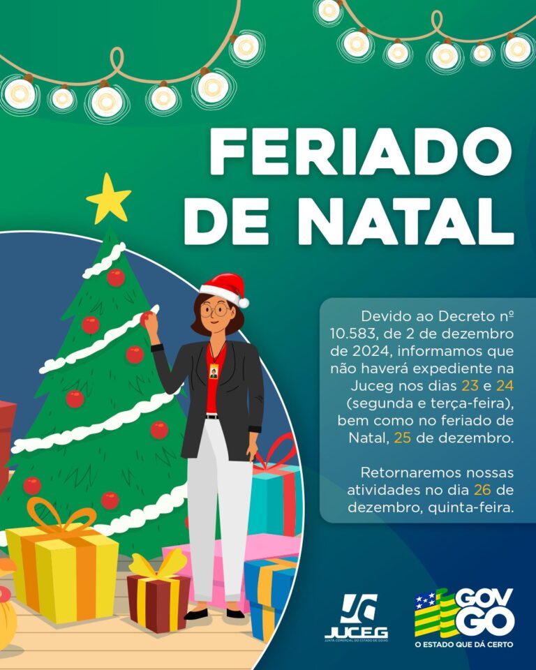 Feriado de Natal – Juceg